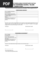 Formulir Peminjaman Barang Sekolah | PDF