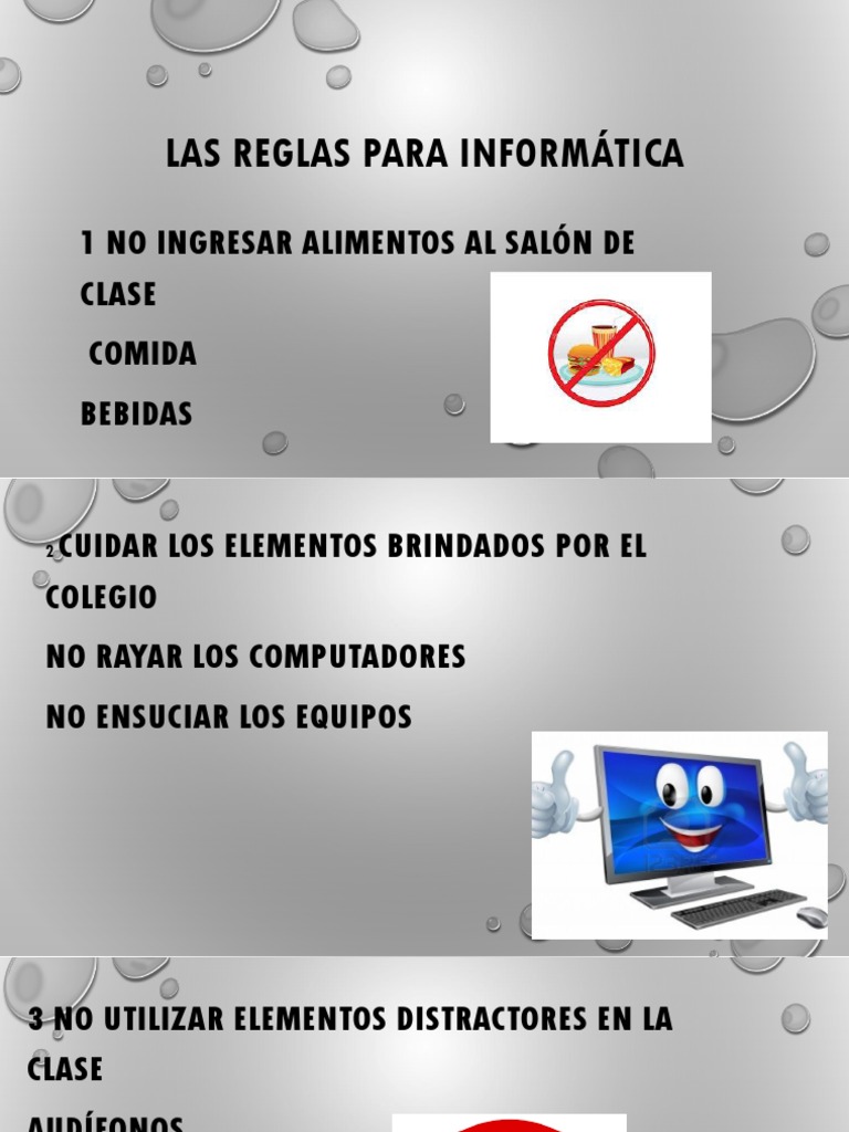 Reglas de Informatica | PDF