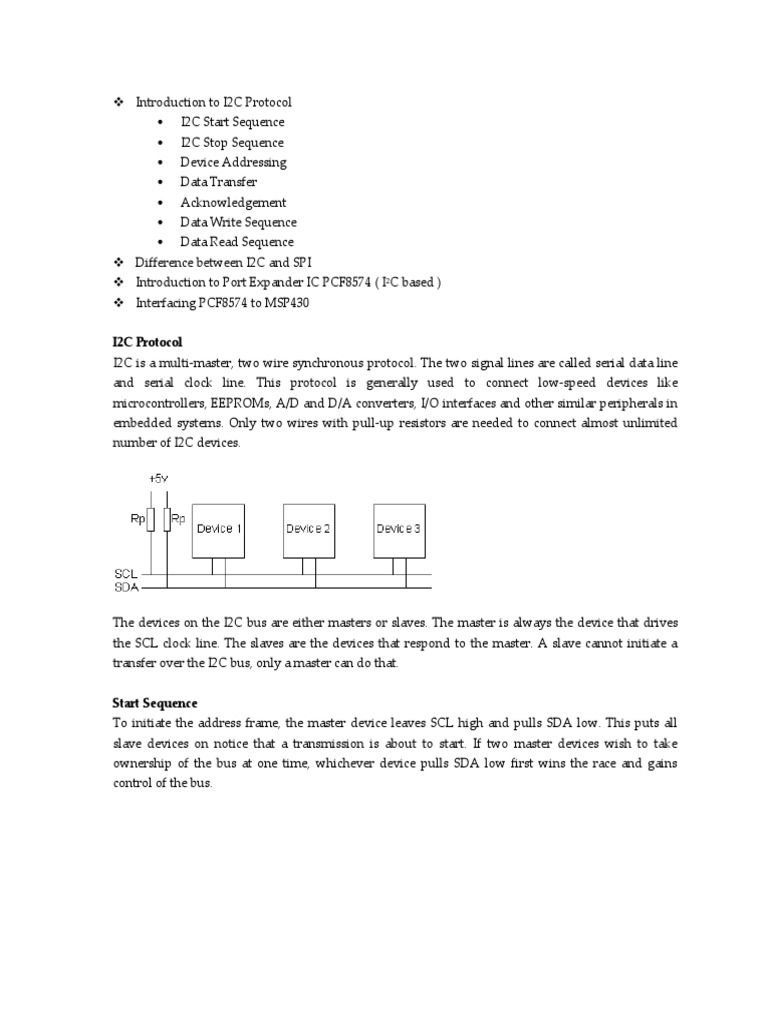 I2C Protocol | PDF | Computer Architecture | Computer Data