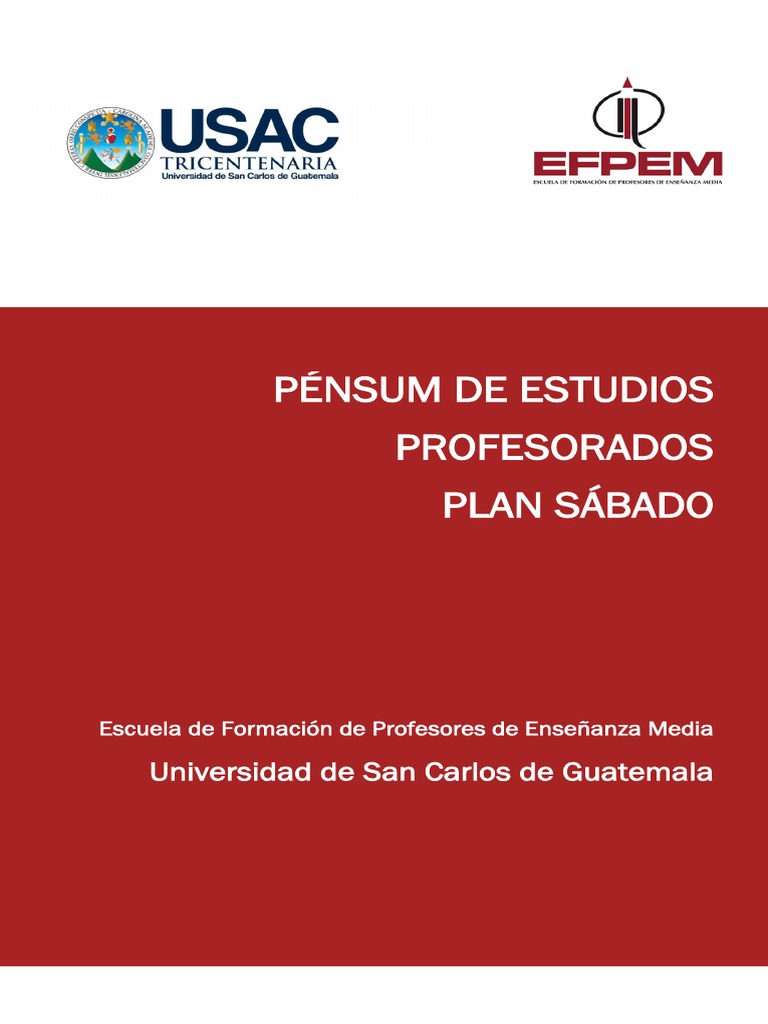 Pensum Estudios | PDF | Educación Secundaria | Pedagogía