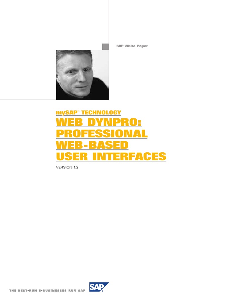 Web Dynpro: Professional Web-Based User Interfaces: Mysap Technology | PDF | Dynamic Web Page ...