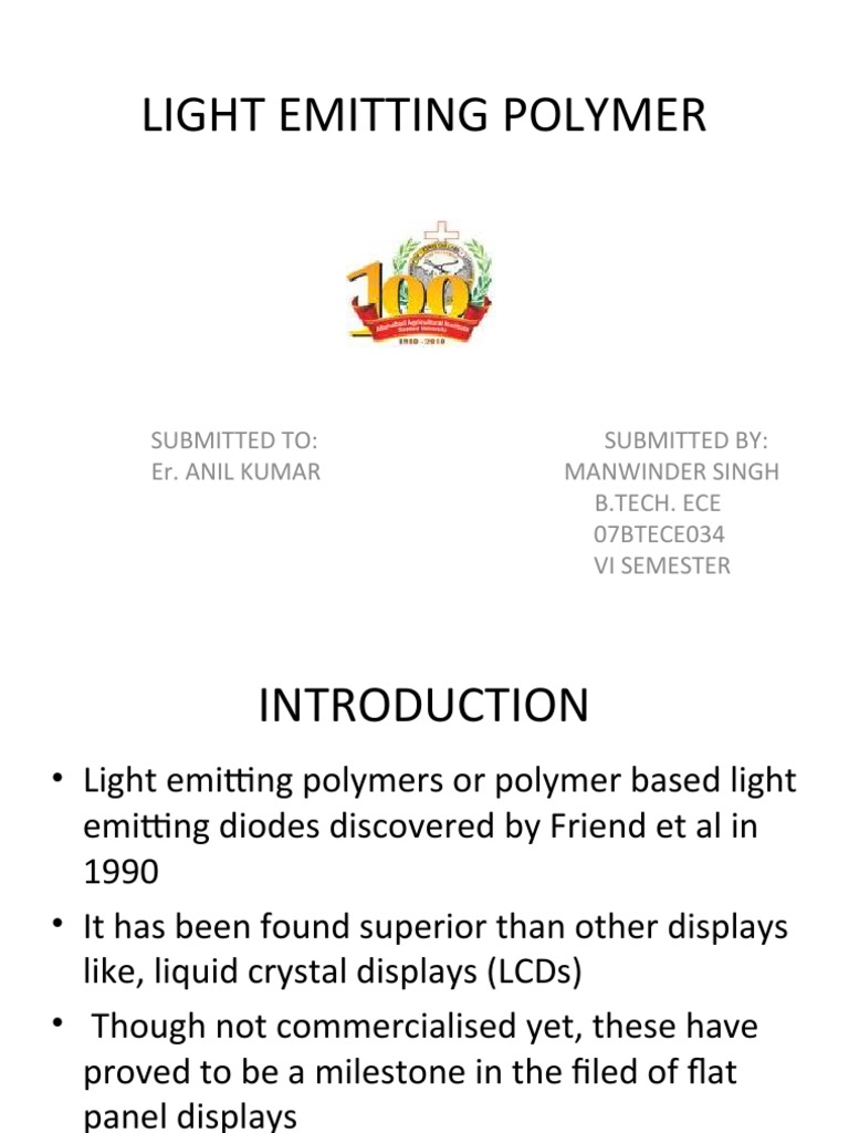 Manwinder Project | PDF | Oled | Cathode