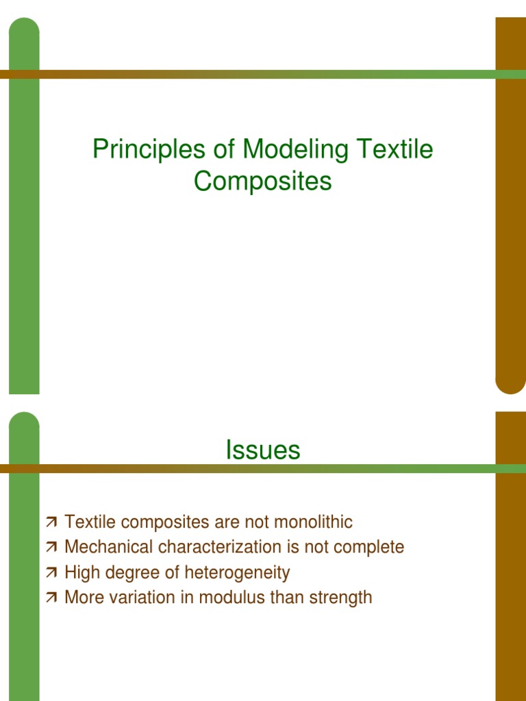 Pricnciple of Modeling Textile Composite | PDF | Composite Material ...