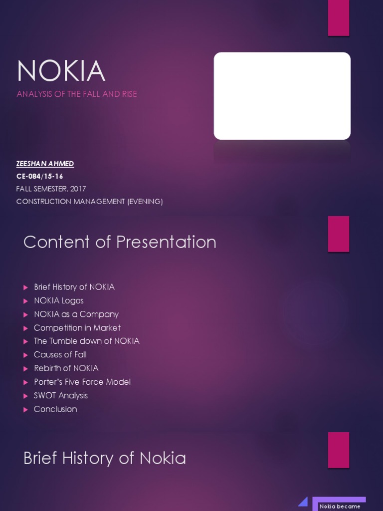 Nokia: Analysis of The Fall and Rise | Download Free PDF | Nokia | I Phone