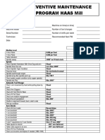 Machine Check Sheet | PDF | Machines | Manufactured Goods