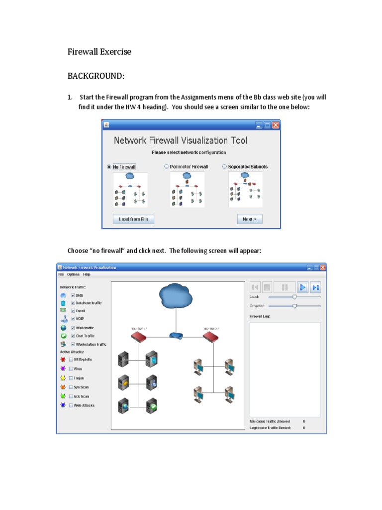 HW4 FirewallExerciseText | PDF | Firewall (Computing) | Port (Computer Networking)