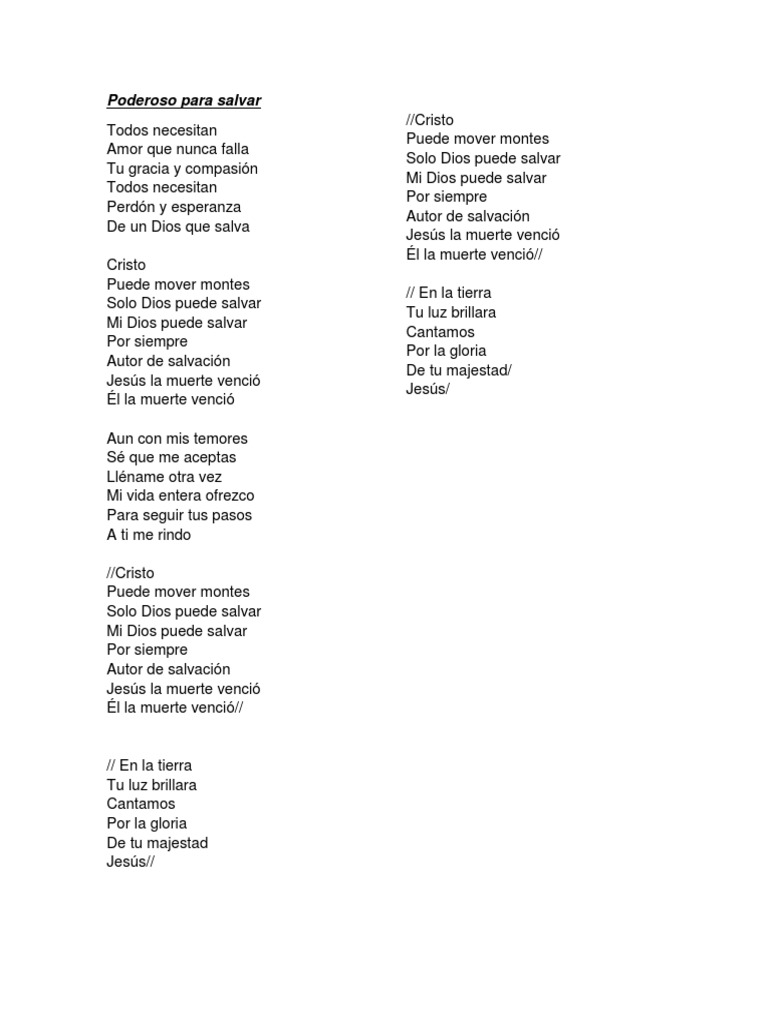 Poderoso para Salvar | PDF | Cristo (título) | Salvación