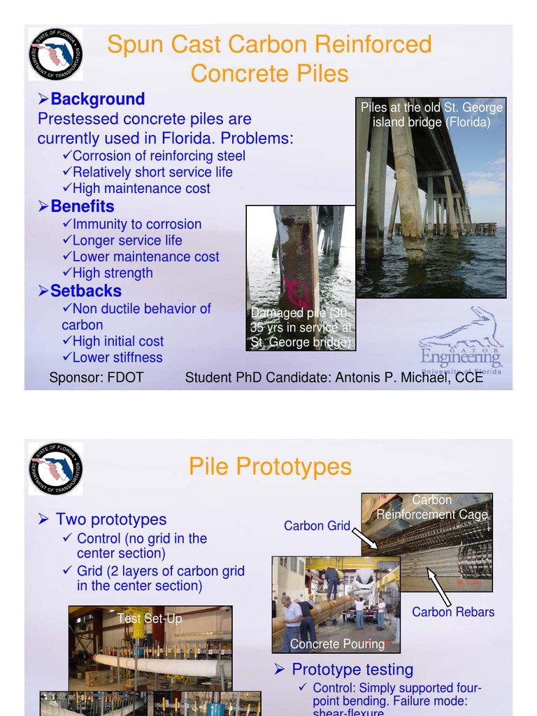 Carbon Reinforced Concrete Piles Overview | PDF | Deep Foundation ...