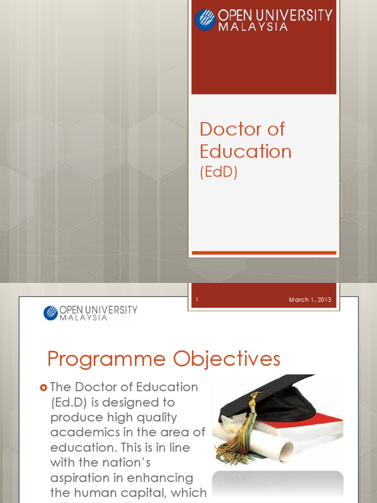 Edd Presentation | PDF | Thesis | Academia