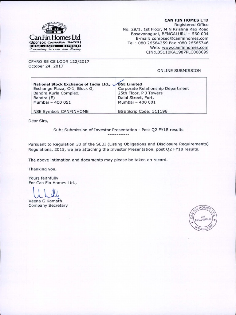 Can Fin Homes Ltd. at a Glance: A Summary of Operations, Financial ...