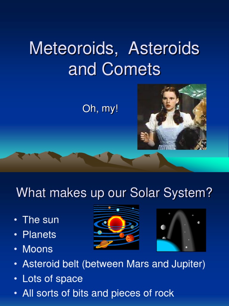 Meteroroids Asteroids Comets | PDF | Meteoroid | Comet