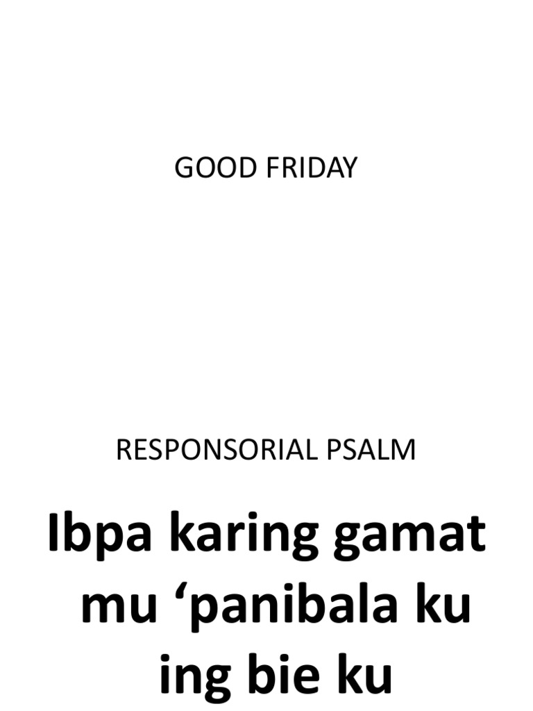 Good Friday | PDF