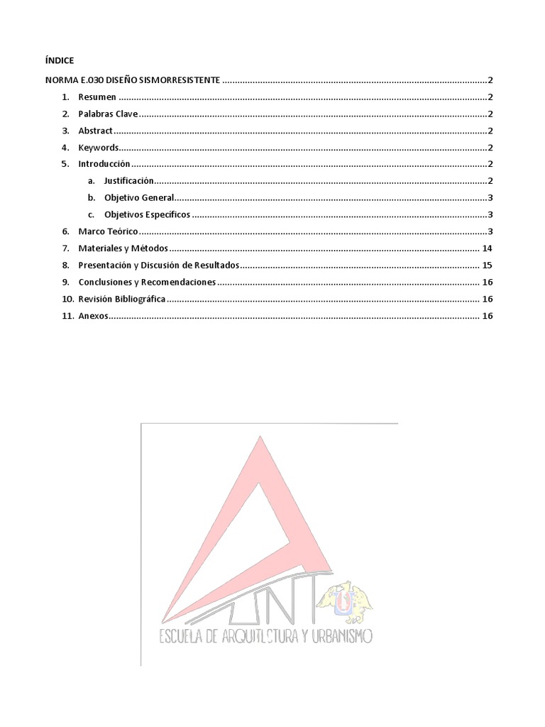 Informe de Estructuras | PDF | Temblores | Rigidez