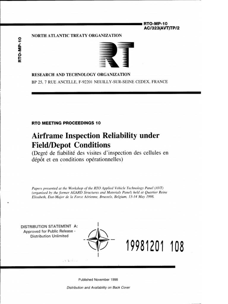 Airframe Inspection Reliability | PDF | Reliability Engineering | Confidence Interval