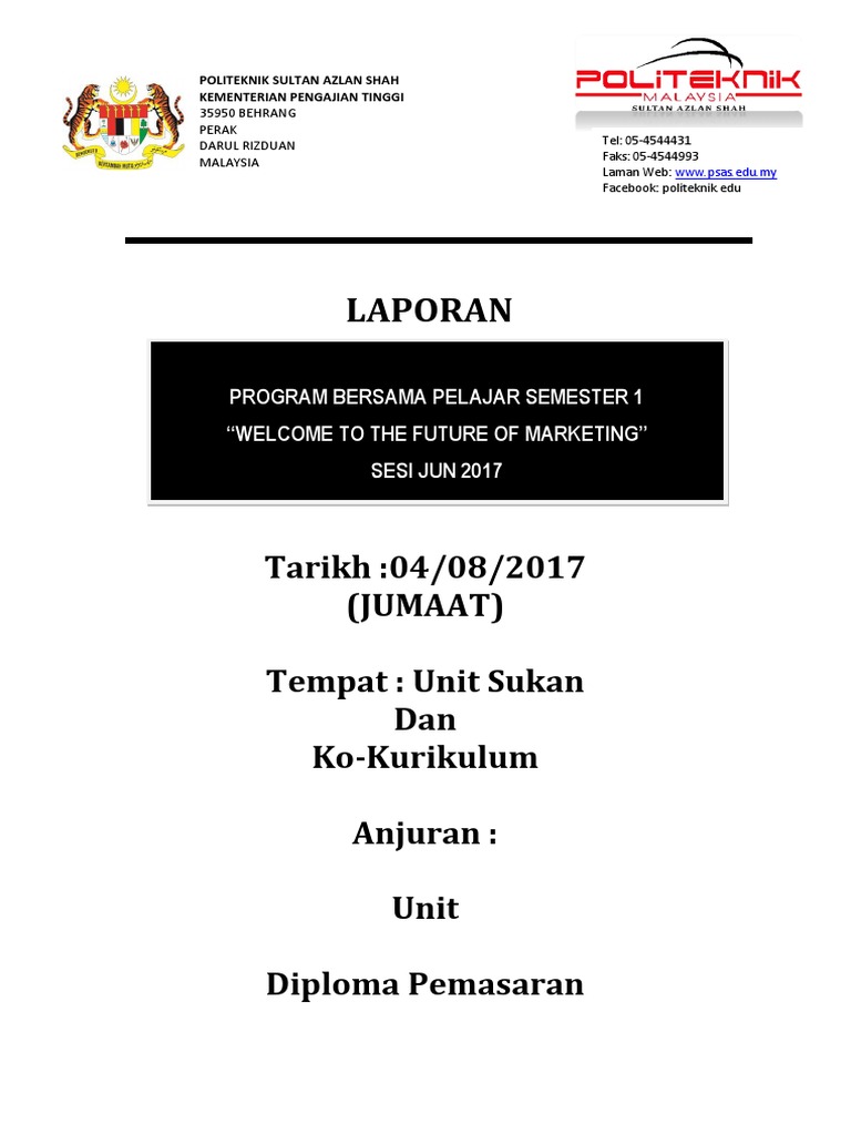 Contoh Laporan Program | PDF