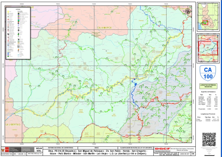 Mapas Viales y Hidrográficos de Cajamarca | PDF