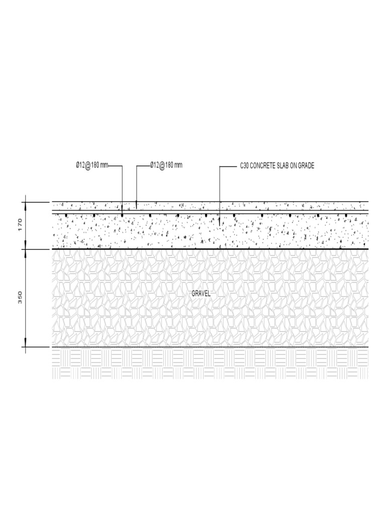 Ø12 180 MM Ø12 180 MM C30 Concrete Slab On Grade | PDF