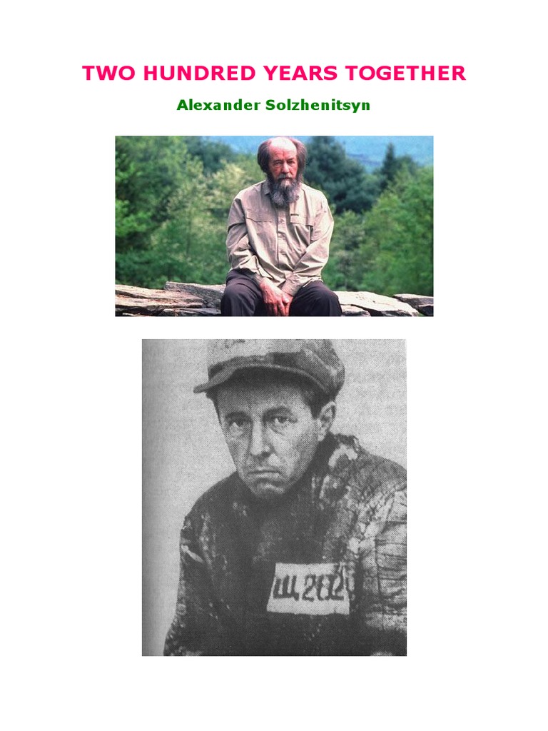 Libros. Solzhenitsyn, Alexander. Two Hundred Years Together PDF | PDF ...