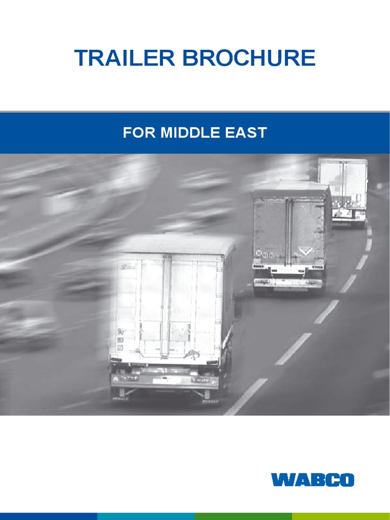 Wabco Trailer Air Brakes | PDF | Trailer (Vehicle) | Semi Trailer Truck