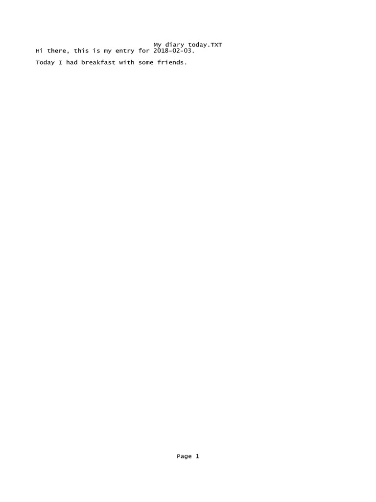 Diary Entry | PDF