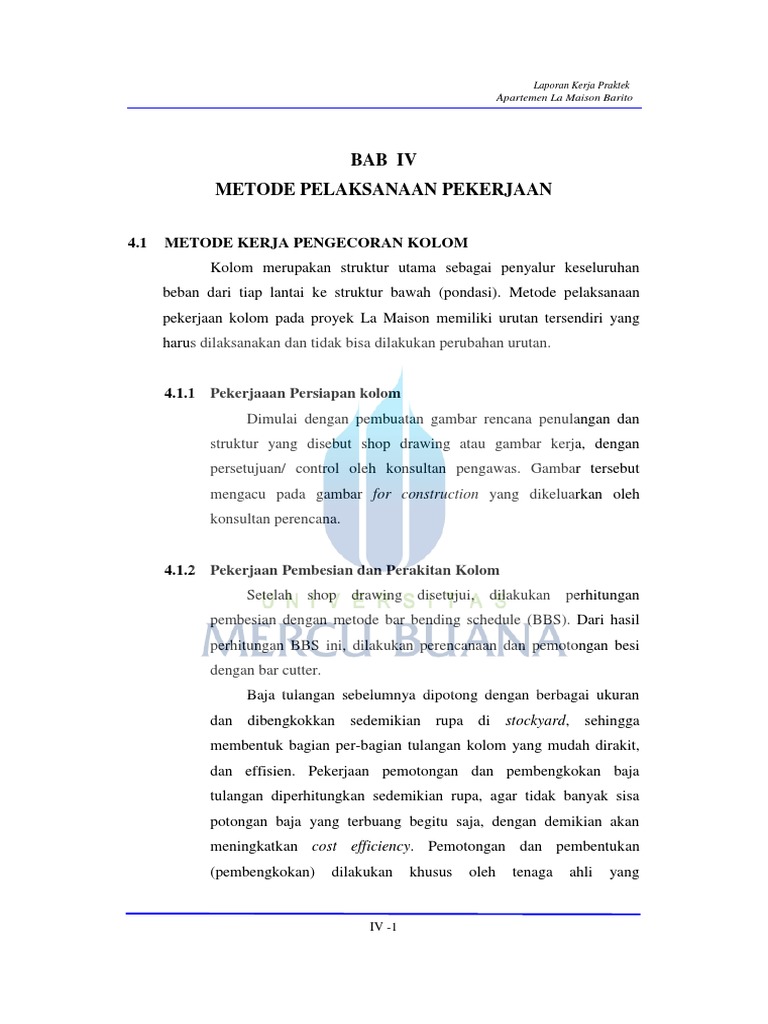 Metoda Kolom Dan Core Lift | PDF | Teknologi & Rekayasa