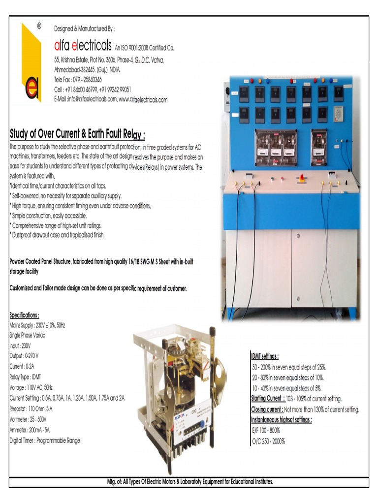 Variac Specifications for Electrical Relays | PDF | Relay | Power ...