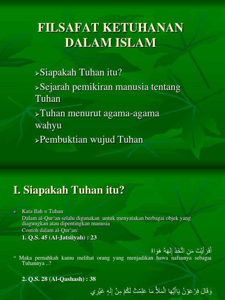 Konsep Ketuhanan Dalam Islam | PDF
