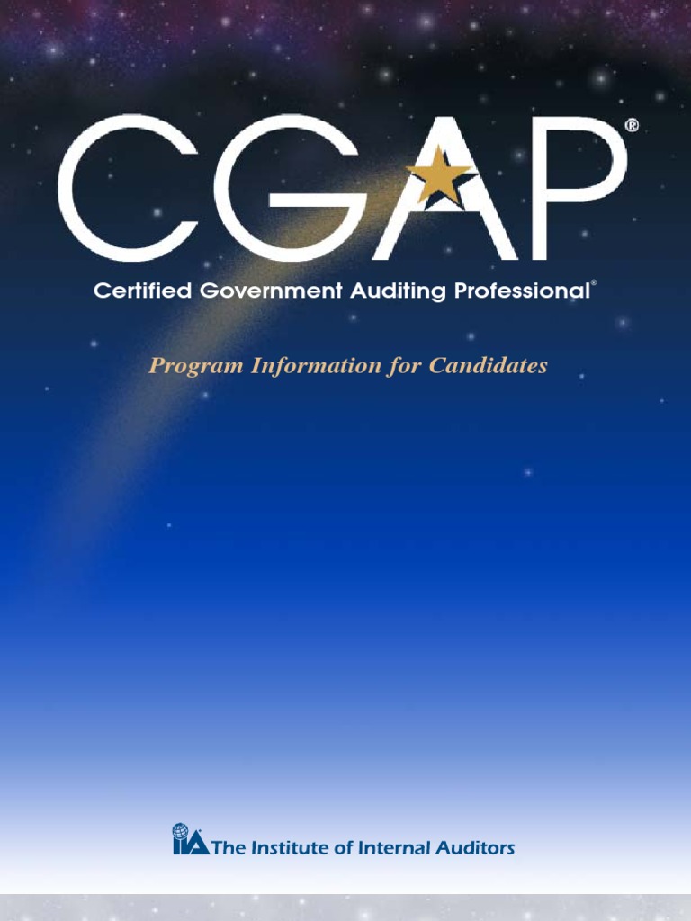 Certified Government Auditing Professional: Program Information For ...