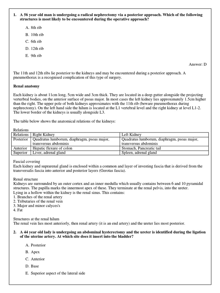 EMRCS Abdomin Anatomy | PDF | Liver | Pancreas