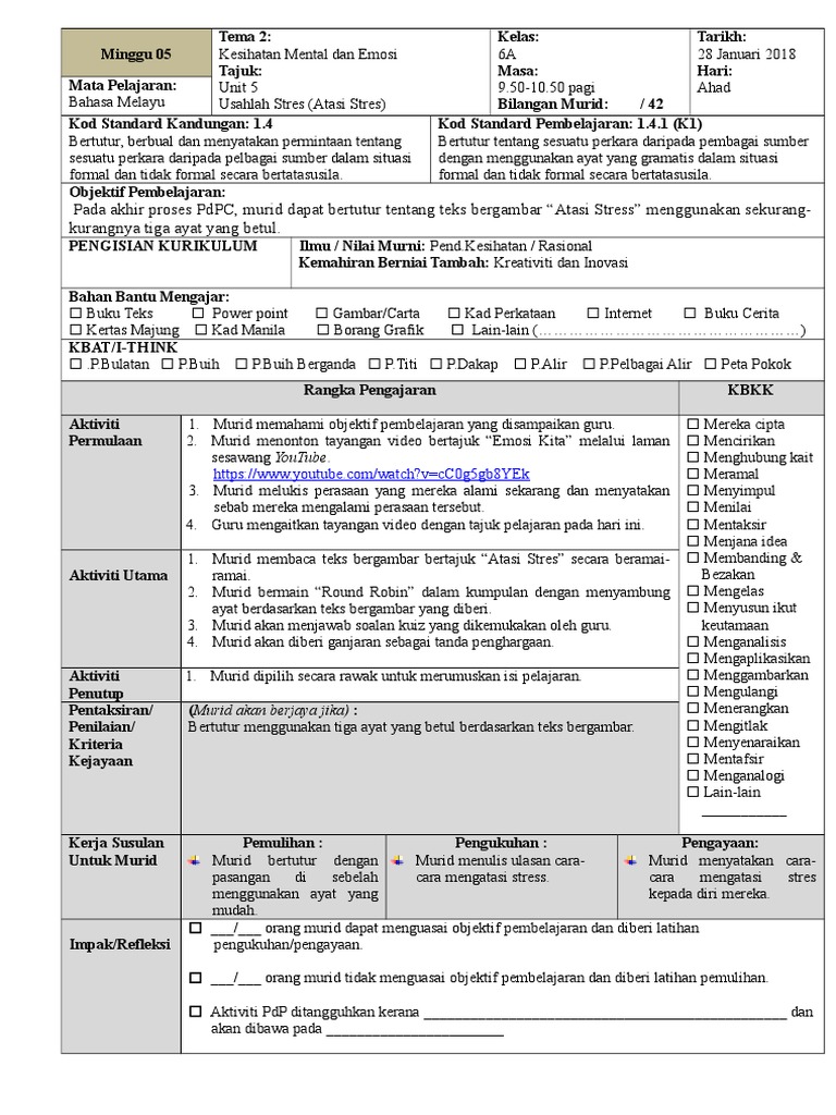 Contoh RPH Pak21 Fara | PDF