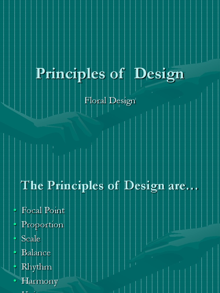Principles of Floral Design | PDF | Rhythm | Flowers