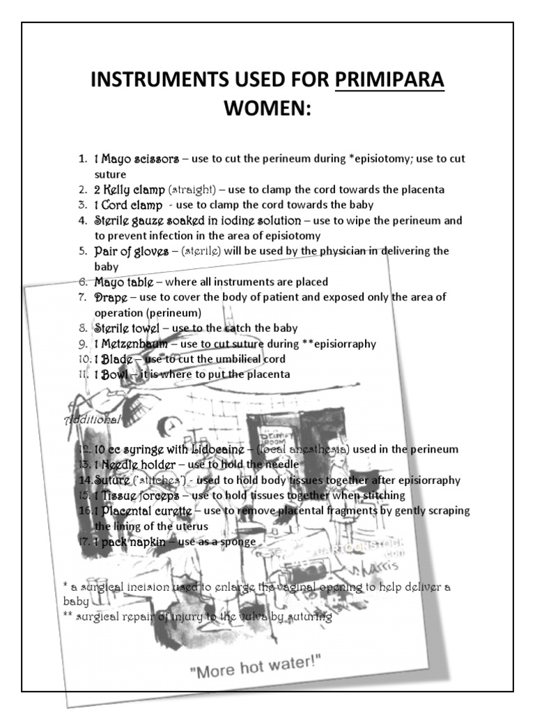 Delivery Room Instruments | PDF