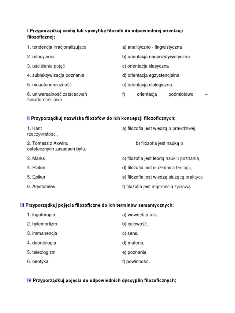 Egzamin Filozofia | PDF