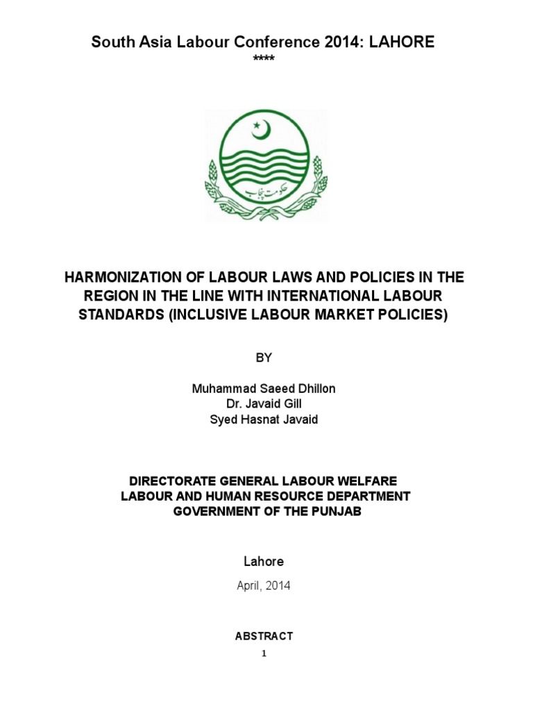 Harmonization of Labour Laws and Policies in The | PDF | International ...