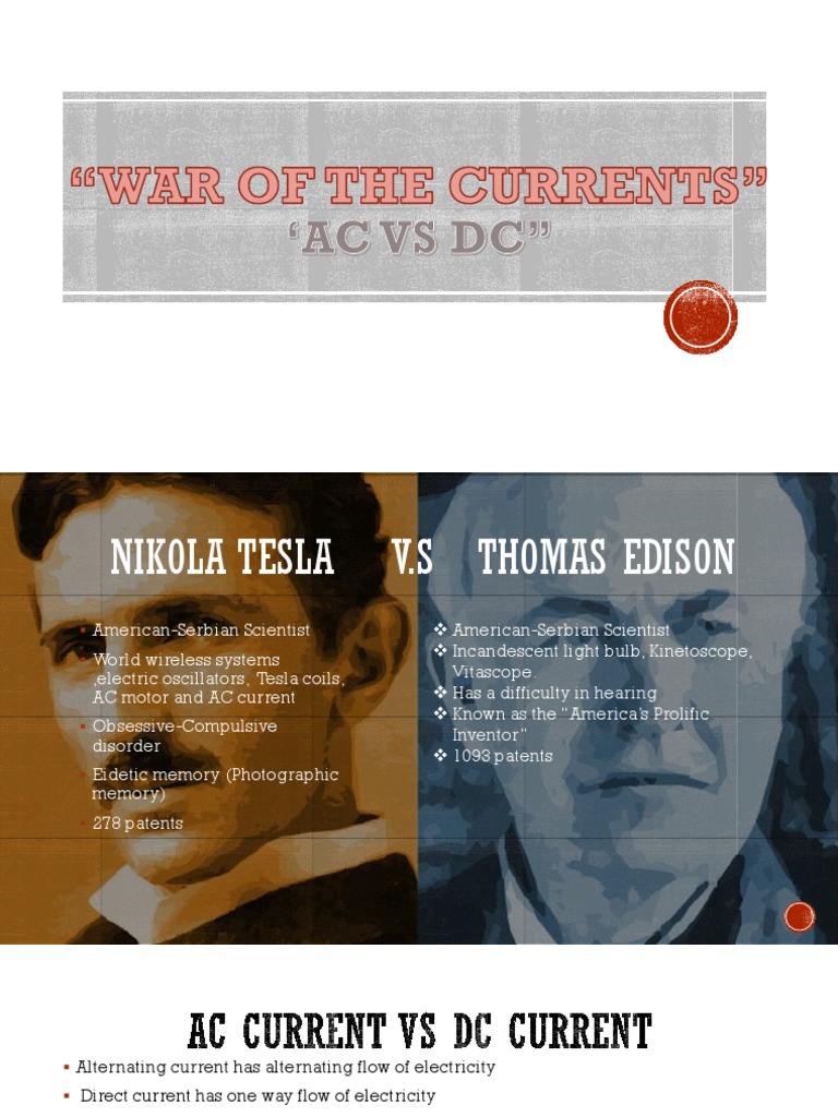 AC vs DC: Tesla and Edison Debate | PDF