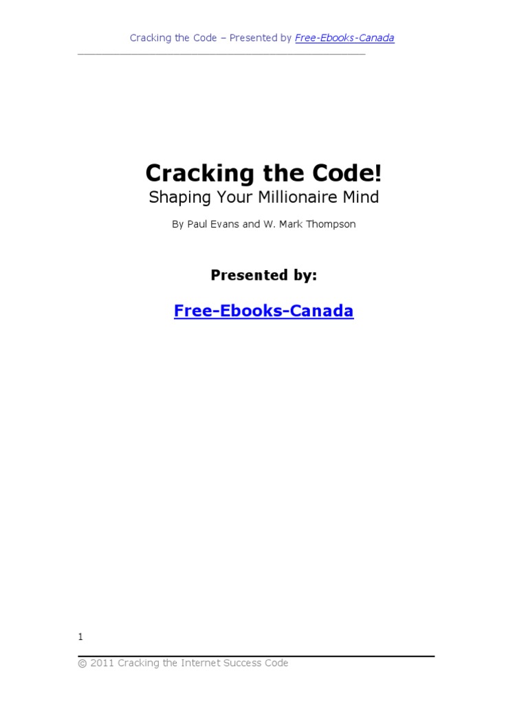 Cracking The Code | PDF | Copyright | Thought