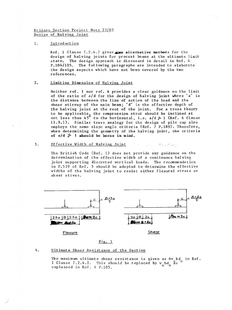 Design of Halving Joint | PDF