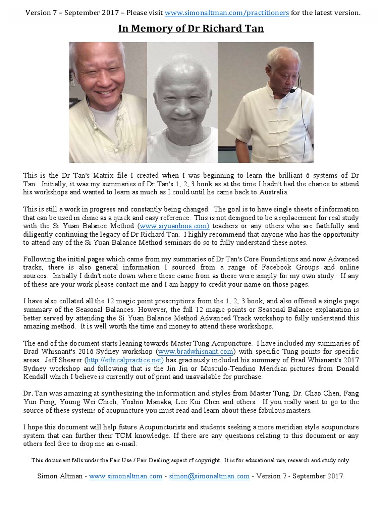 DR Tan Matrix V7 | PDF | Medicine | Anatomy