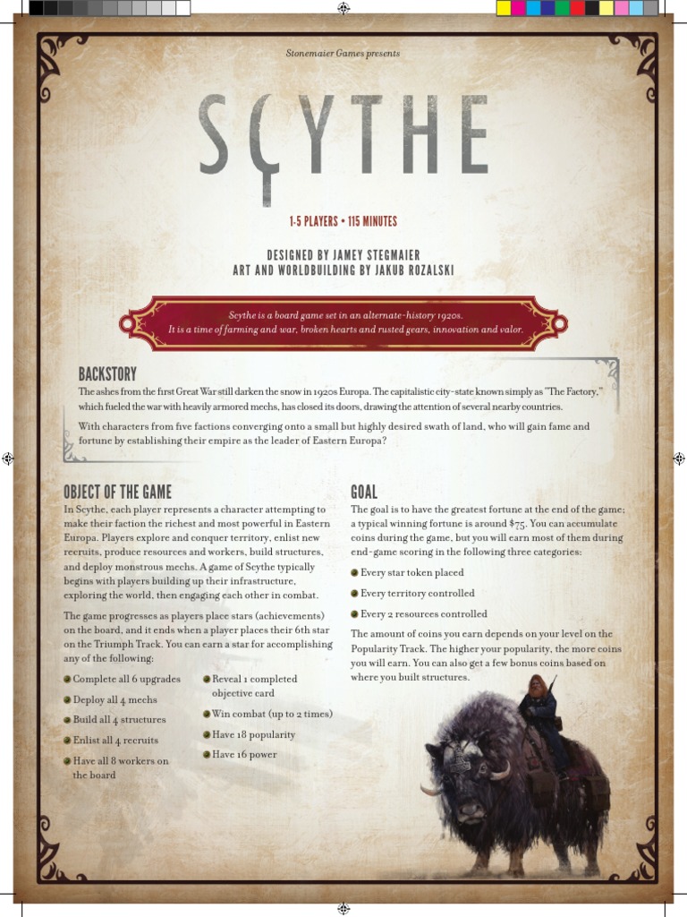 Scythe - English.pdf | Nature | Food & Wine