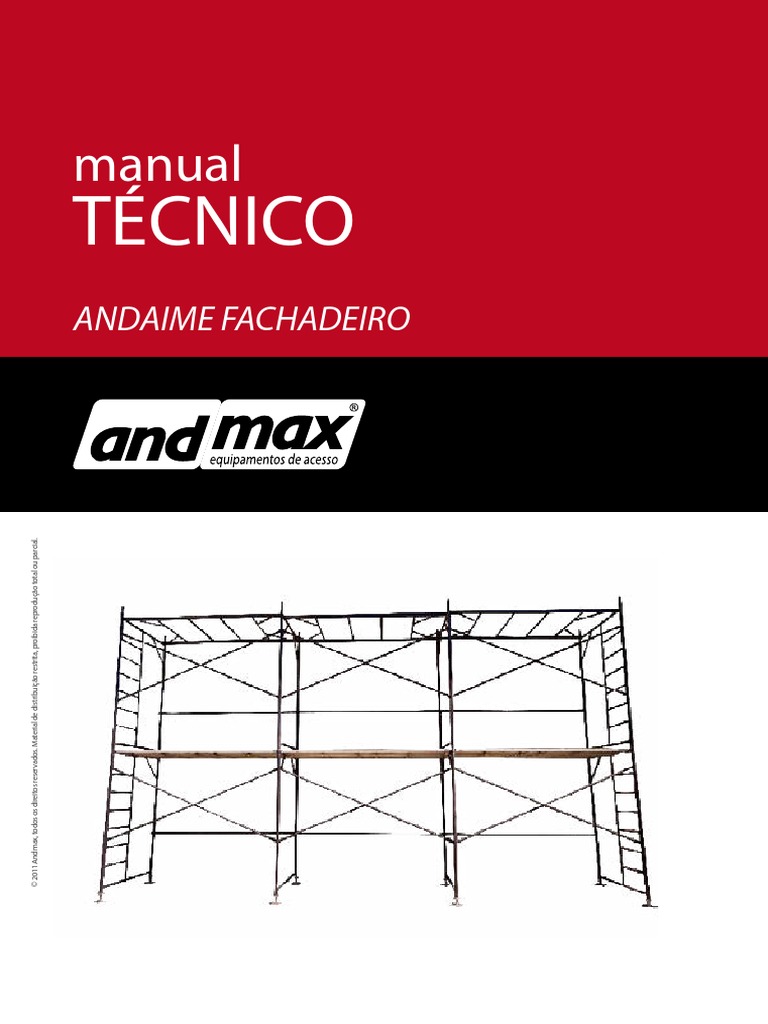 Manual Tecnico Andaime Fachadeiro PDF | PDF | Andaime | Parafuso
