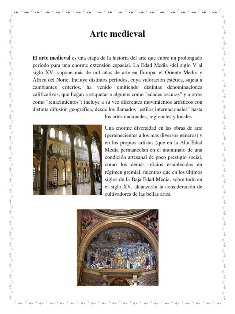 Arte Medieval | PDF | Arte medieval | Viajes por Europa