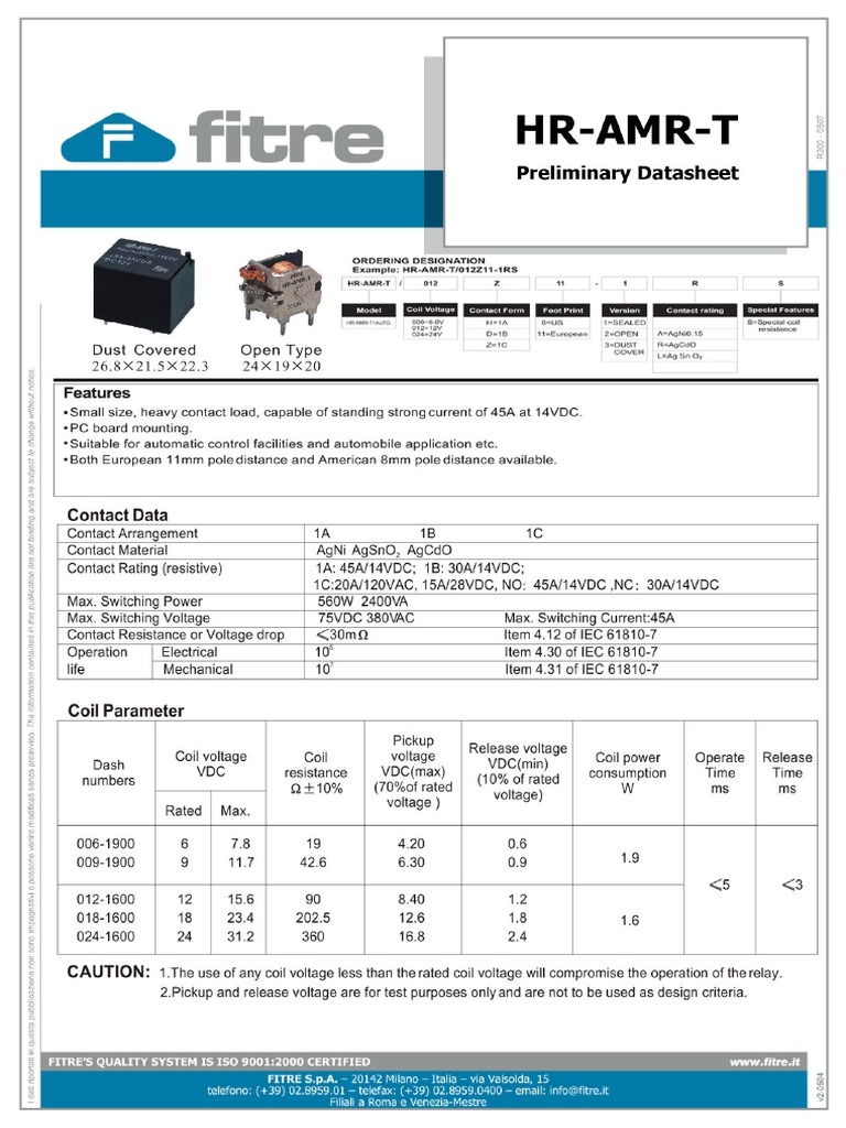 HR AMR T - Relay | PDF