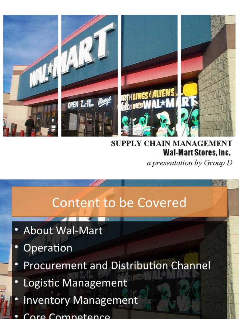 Wal-Mart SCM (PG-2 Group D) | PDF | Walmart | Inventory