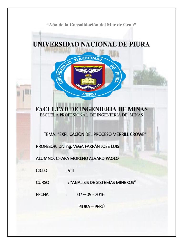 Explicación del Proceso Merrill Crowe | PDF | Zinc | Oro