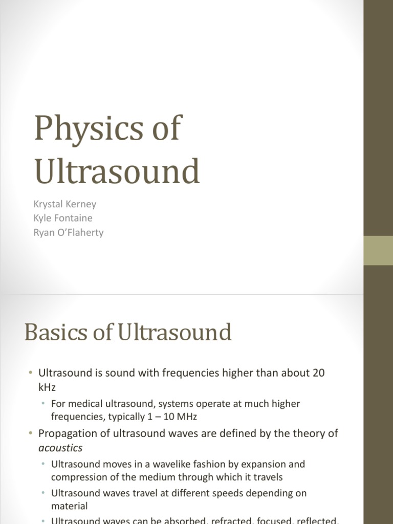 Physics of Ultrasound | PDF | Medical Ultrasound | Attenuation