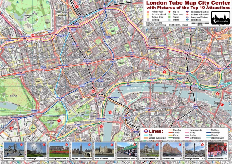 London Tube Map Attractions PDF | PDF
