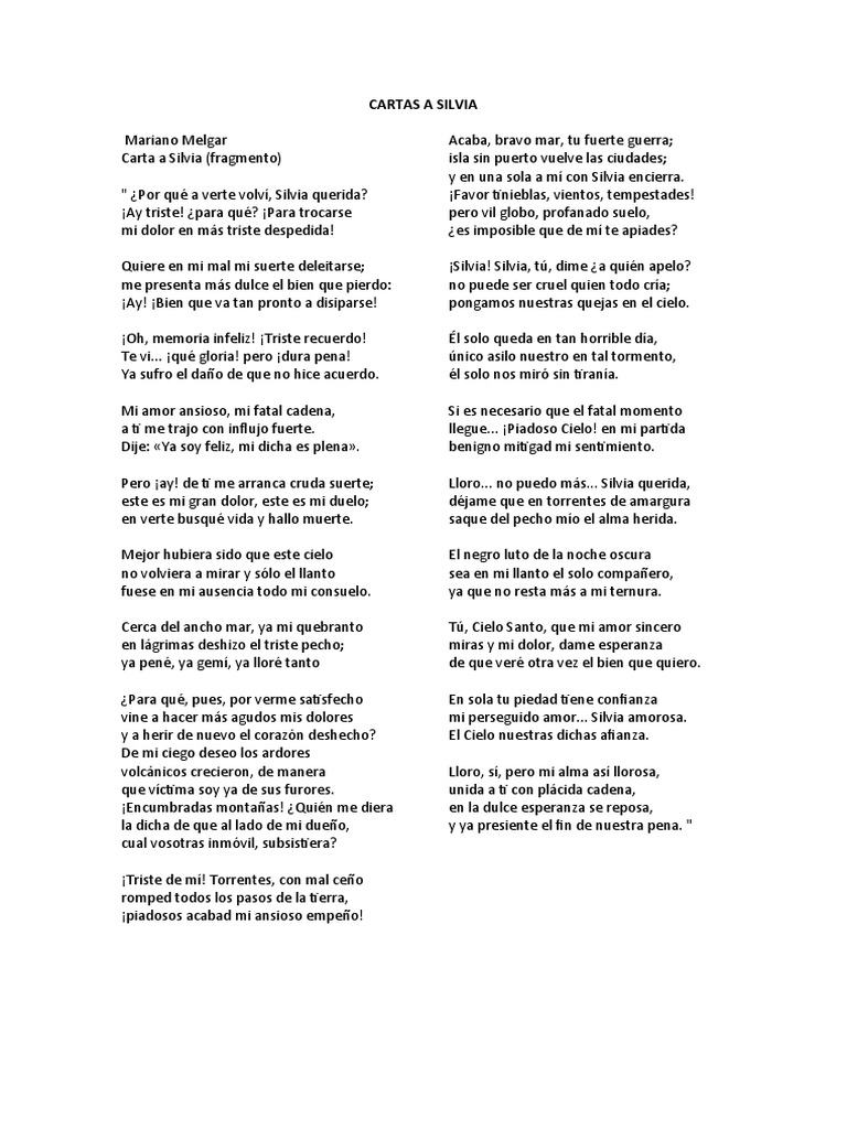 Cartas A Silvia | PDF