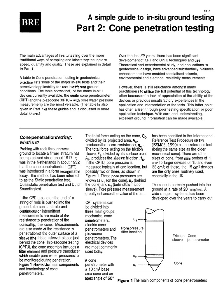 Simple Guide To in - Situ Ground Testing Part 2 | PDF | Geotechnical ...