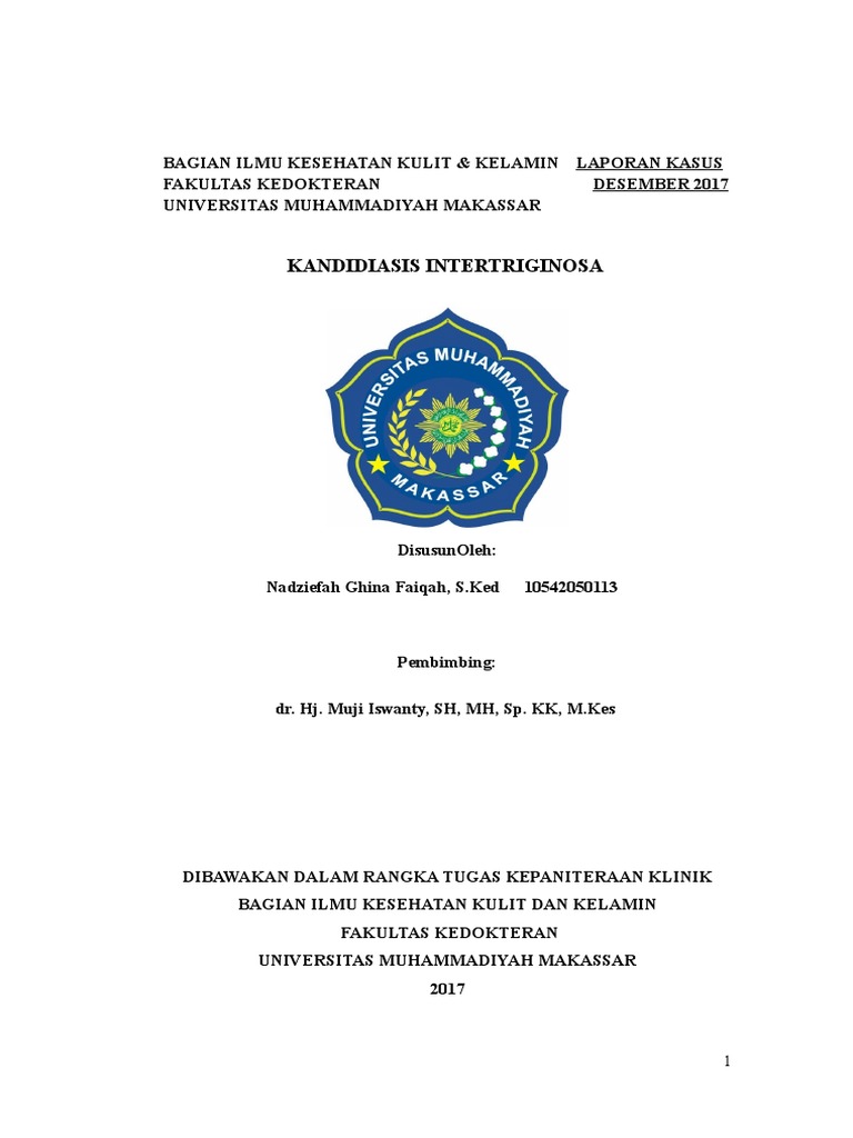 Candidiasis Intertriginosa Lapsus | PDF