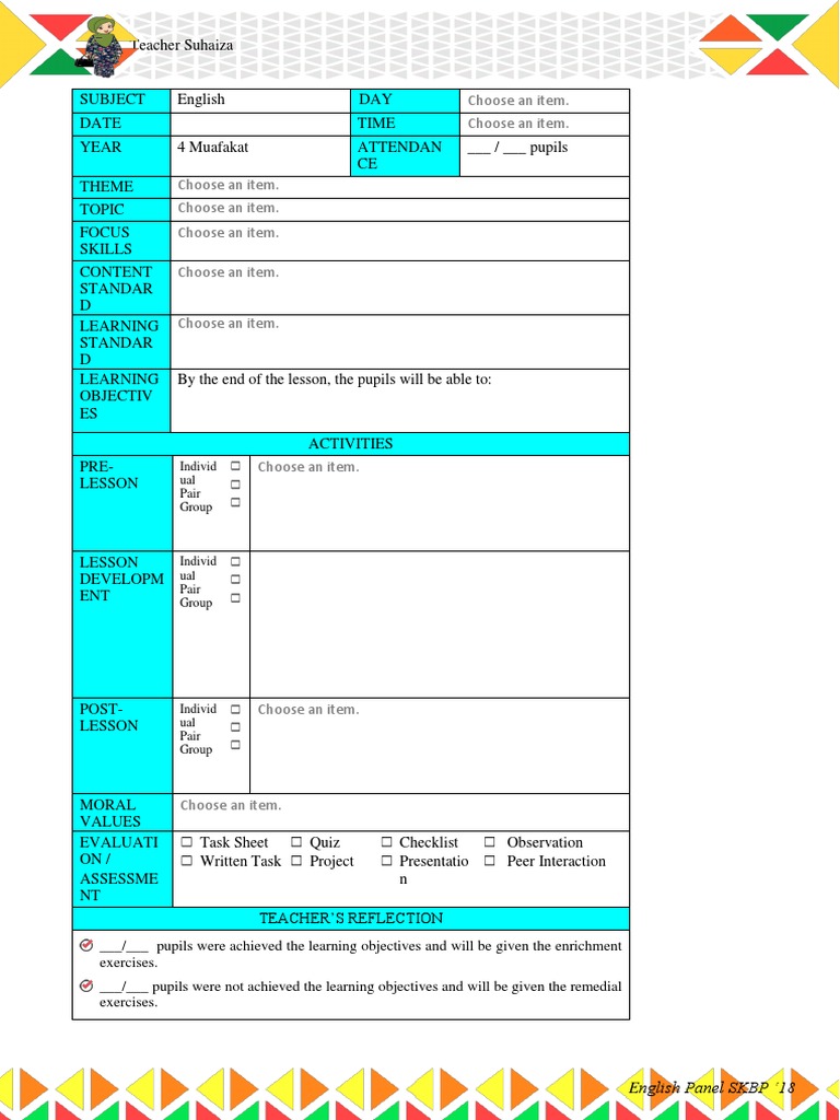 Lesson Plan Year 4 English | PDF | Lesson Plan | Creativity